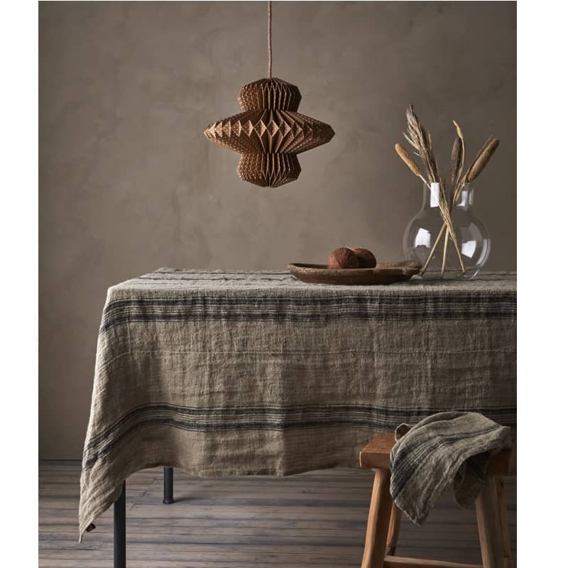 Nappe Lin Naturel | Plaid en Lin | Bohème Chic | Abanita.fr